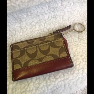 Coach | Bags | Coach Keychain Card And Coin Holder | Poshmark